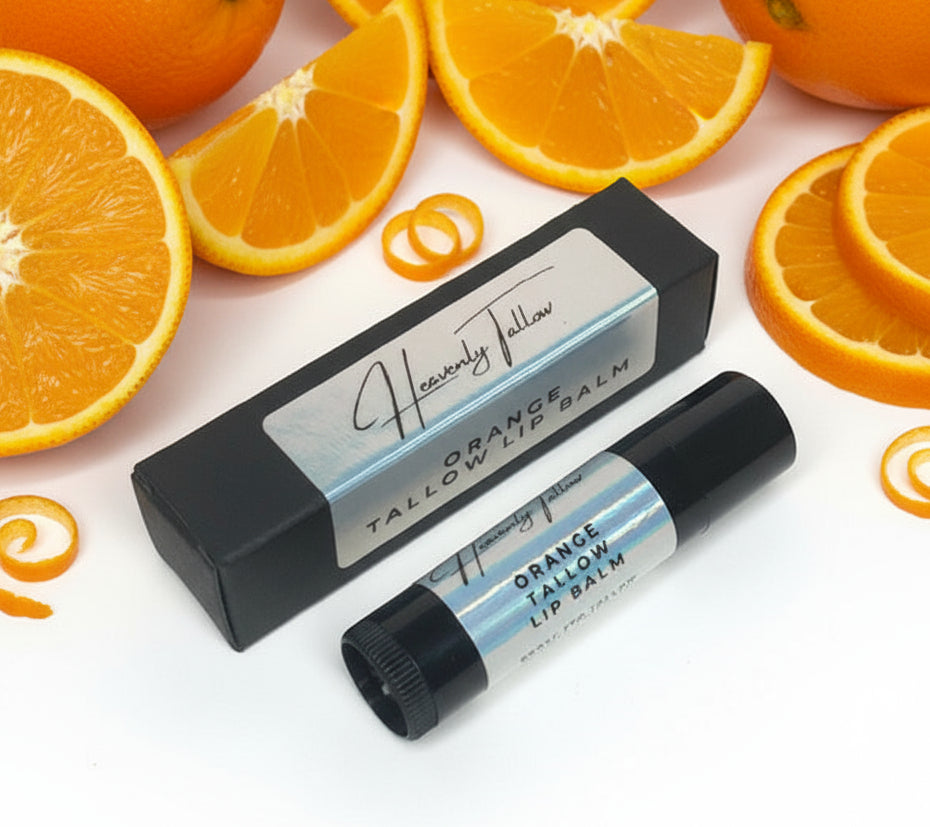 Orange Tallow Lip Balm - Heavenly Tallow